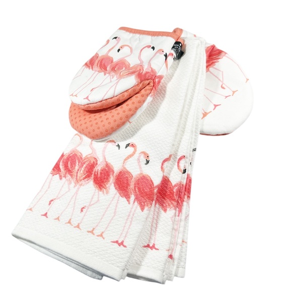 kate spade | Kitchen | New Kate Spade Flamingo Print Kitchen Towel And ...